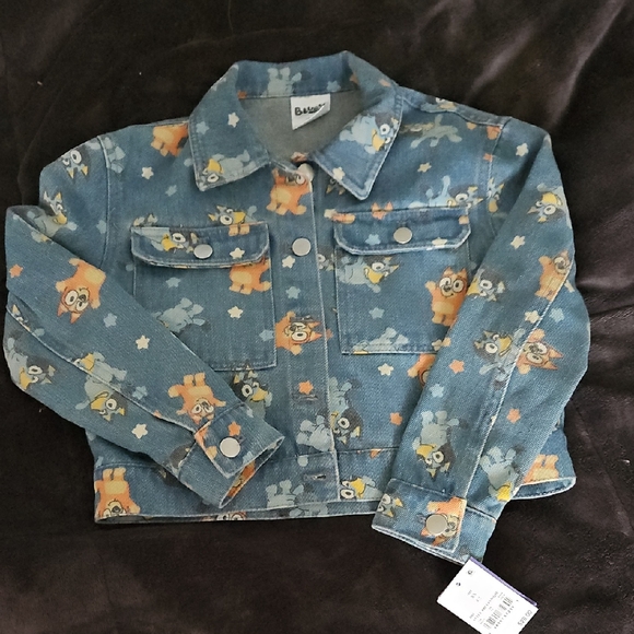 Bluey | Jackets & Coats | Kids Bluey Denim Jacket | Poshmark